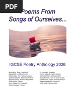IGCSE Poetry Vol 1 2026-2028 Scheme of Work | PDF | Poetry