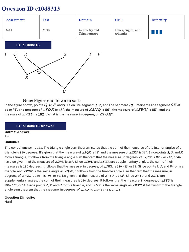Triangle Angle Measures and Theorems | PDF | Triangle | Trigonometric ...