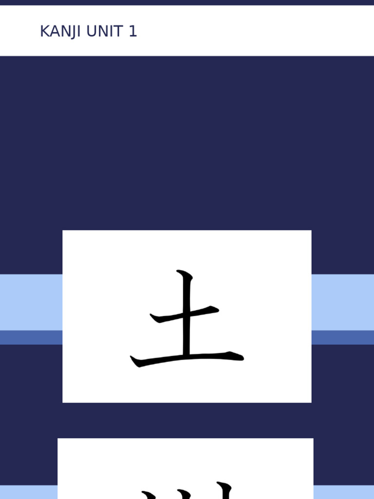 Kanji Unit 1 | PDF
