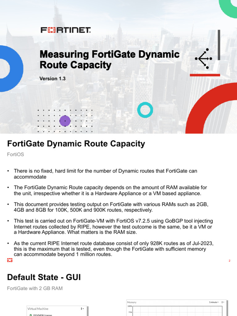 FortiGate Dynamic Route Capacity Test | PDF | Random Access Memory ...