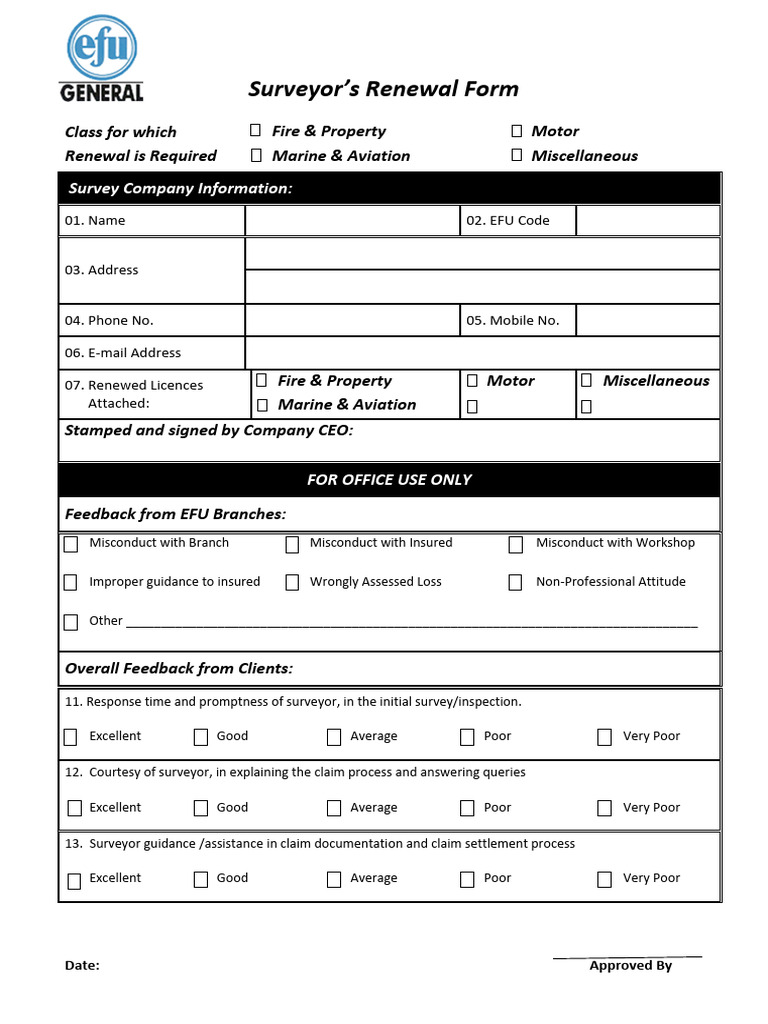 Surveyor License Renewal Form | PDF