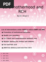 RCH Programme Phases Overview | PDF | Childbirth | Maternal Death