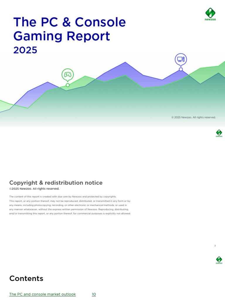 Newzoo 2025 PC & Console Gaming Report | PDF | Video Game Consoles ...