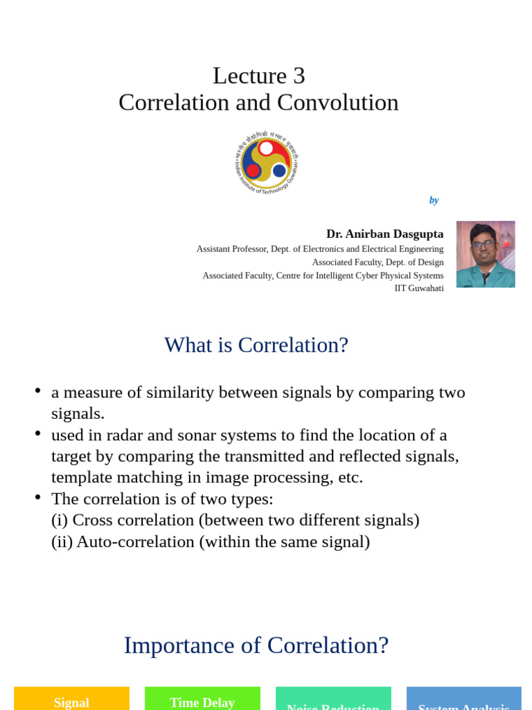 Lecture 3 Correlation and Convolution | PDF | Radar | Filter (Signal Processing)