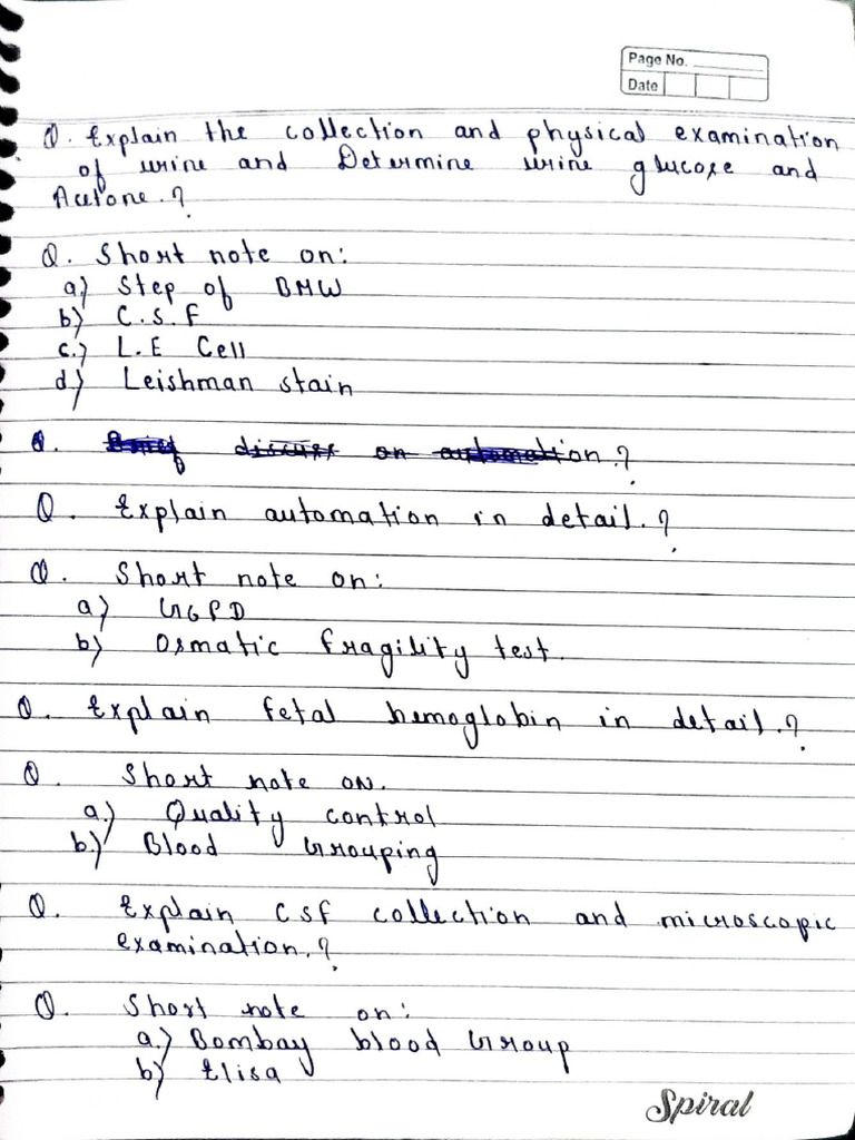 DMLT Clinical Patho | PDF