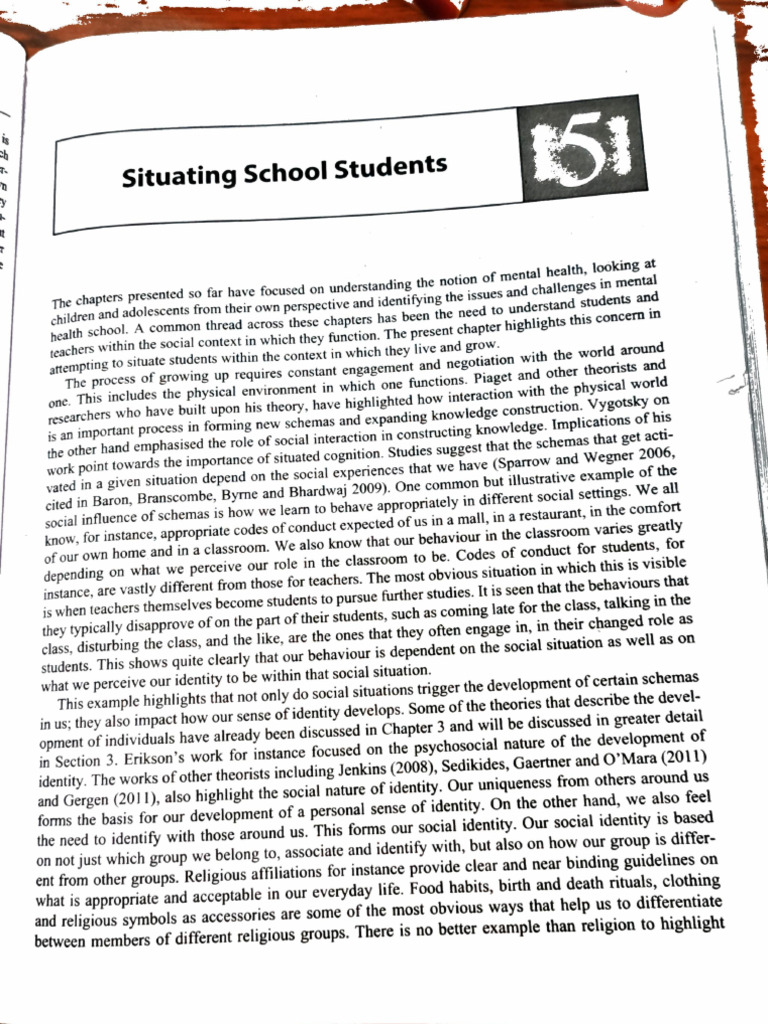 Situating School Students | PDF | Parenting | Family