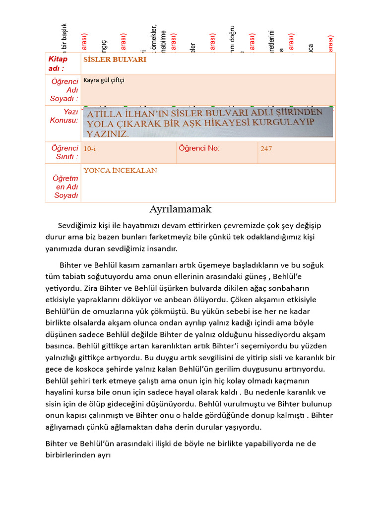 Evp Sisler Bulvari | PDF