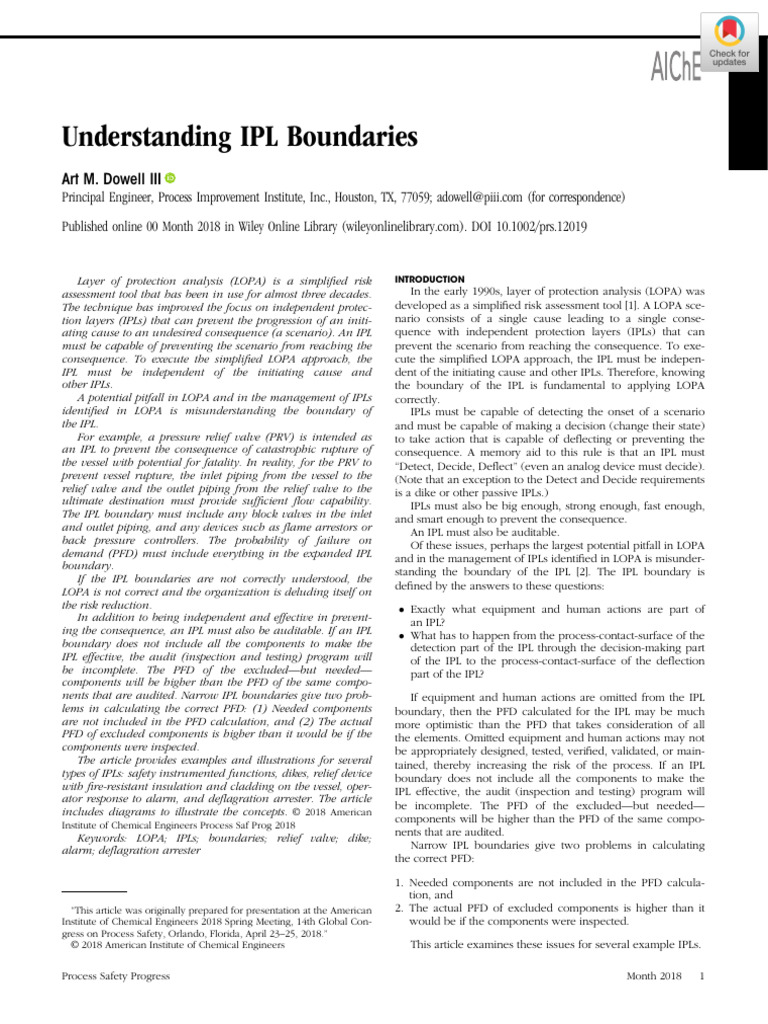 Understanding IPL Boundaries in LOPA | PDF | Mechanical Engineering