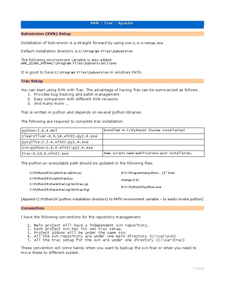A Comprehensive Guide to Setting Up Subversion (SVN) and Trac for ...
