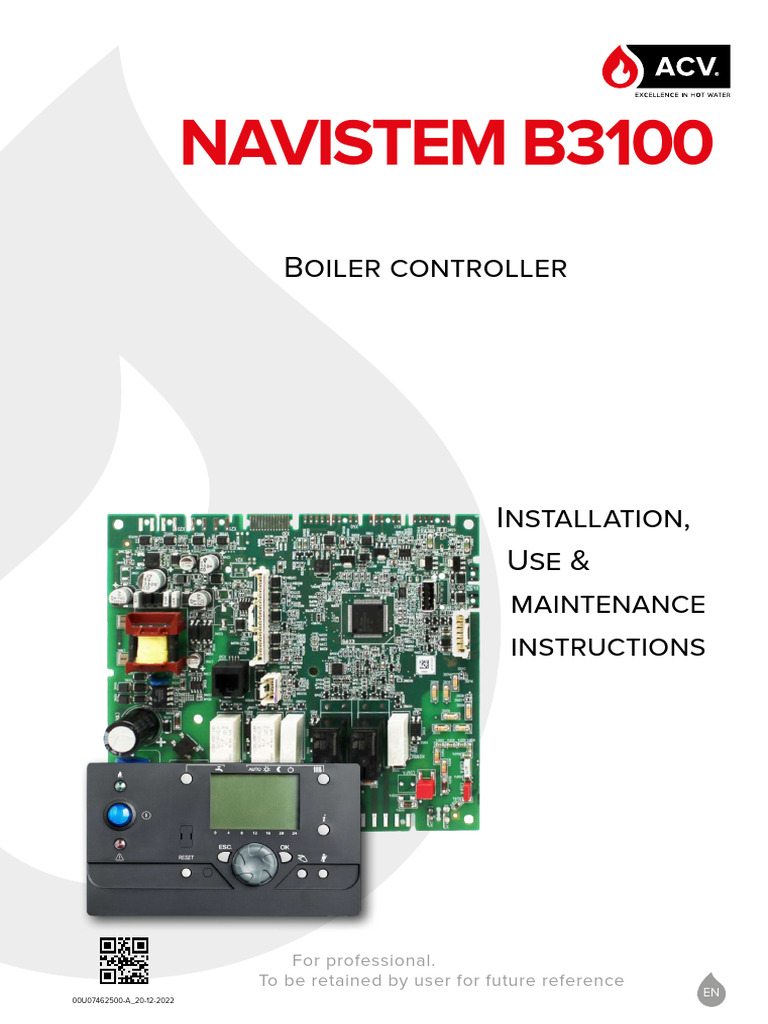 NAVISTEM B3100 Boiler User Guide | PDF | Thermostat | Switch