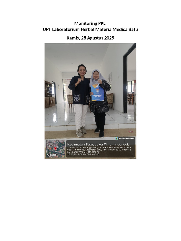 Monitoring PKL Eva Batu | PDF