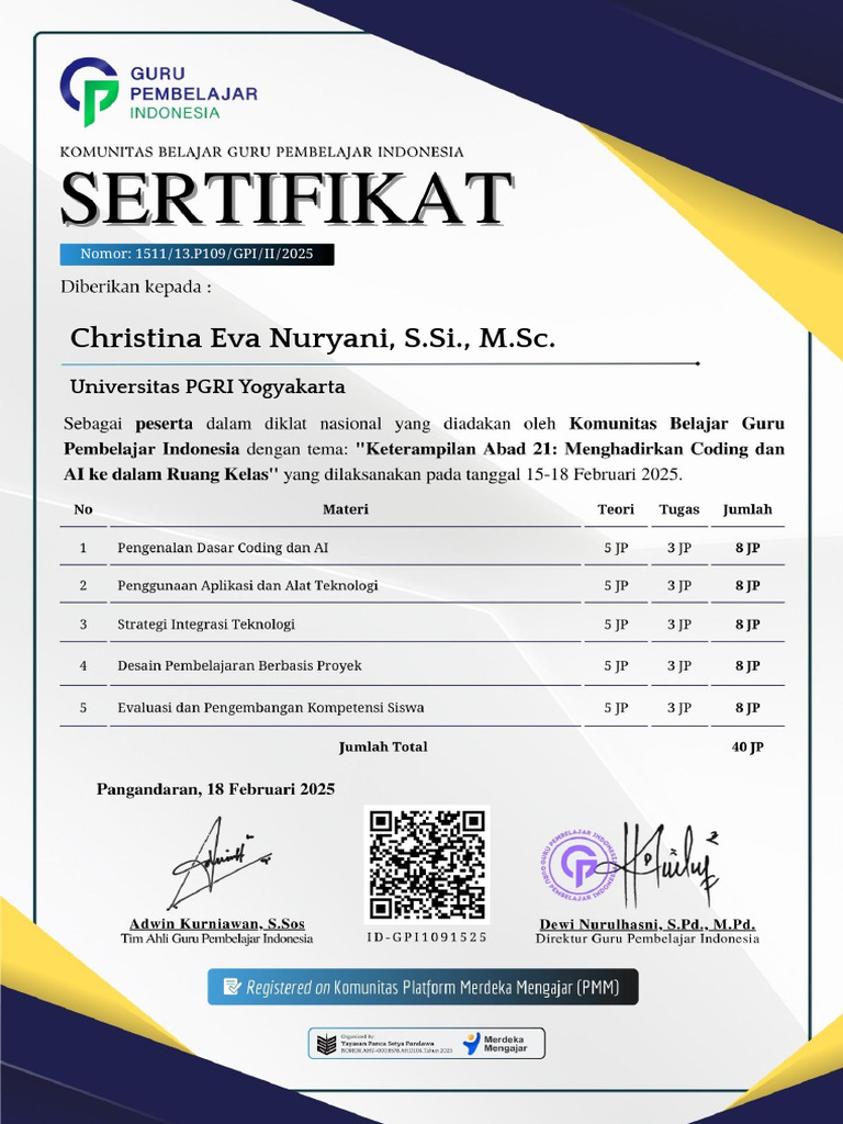 Christina Eva Nuryani - 15 Februari 2025 | PDF