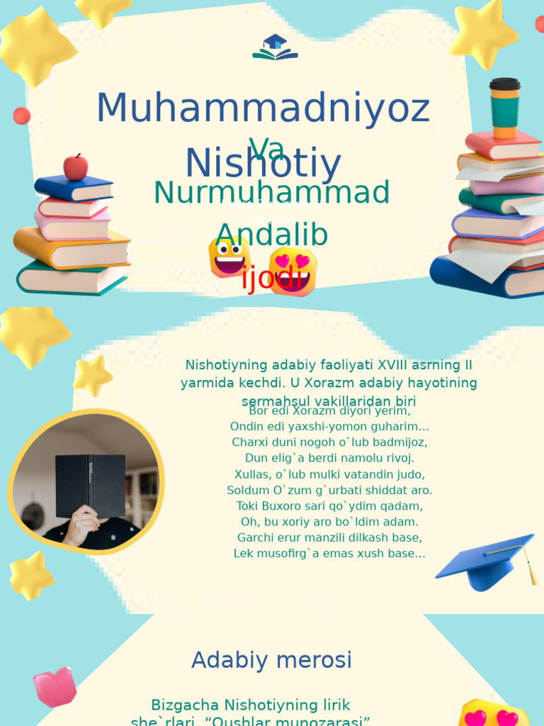 Nishotiy va Andalib: Adabiy Meros | PDF