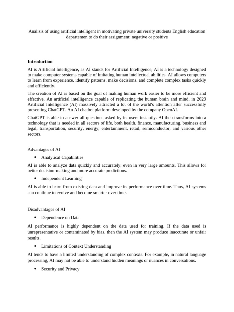 Artikel Academic Writing Kel 2 | PDF | Artificial Intelligence ...
