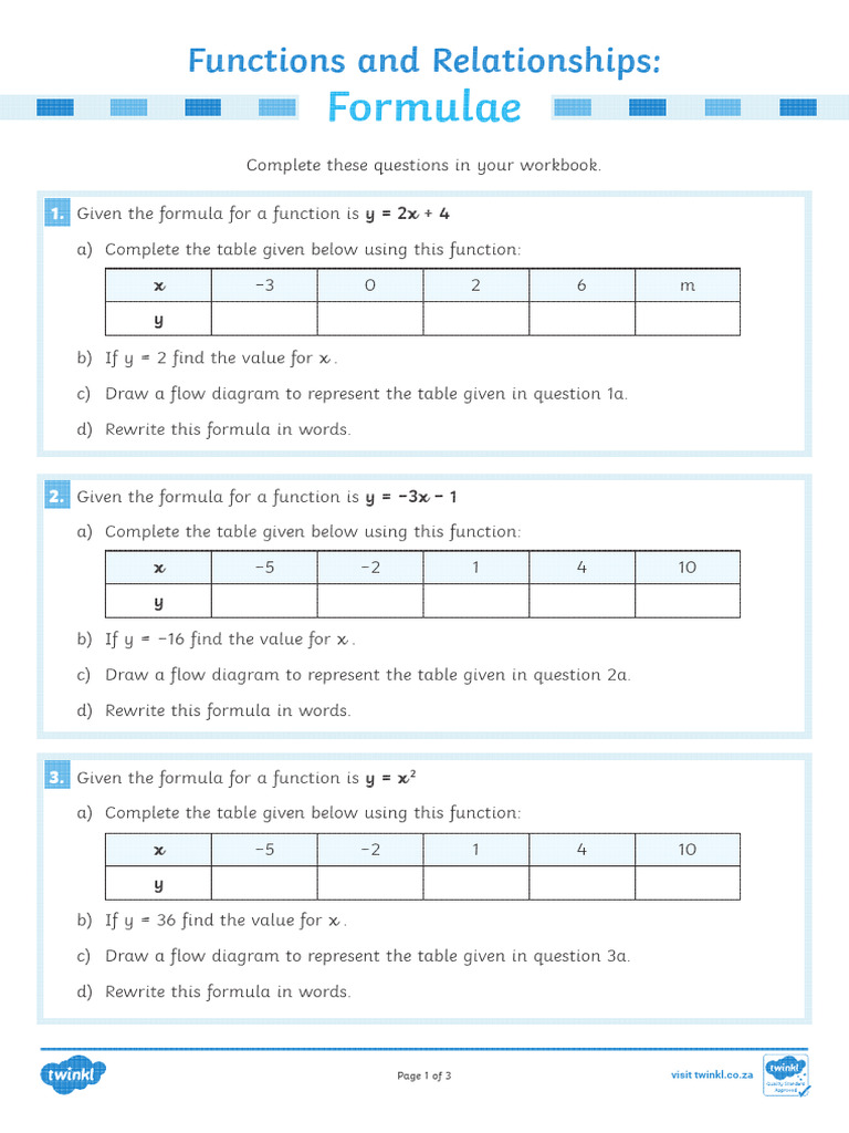 Formulae: Functions and Relationships | PDF | Chess | Chess Theory