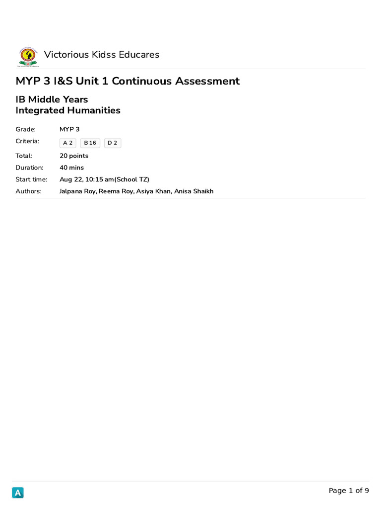 Investigating Imperialism in MYP 3 | PDF | United States Declaration Of ...