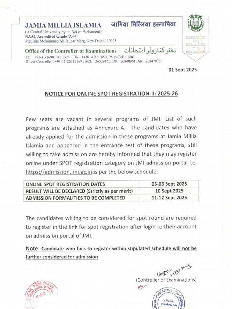 Notice Spot II | PDF