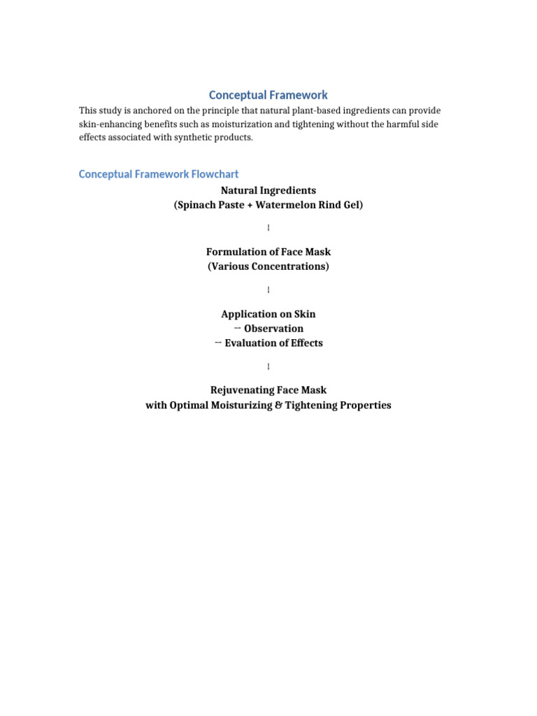 Conceptual Framework Flowchart | PDF