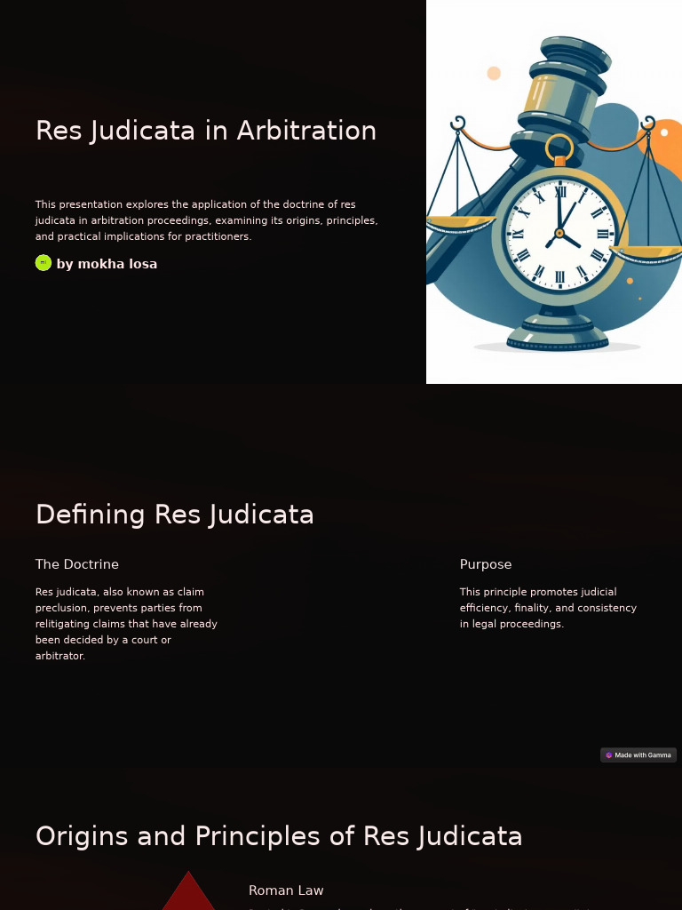 Res Judicata in Arbitration | PDF | Res Judicata | Collateral Estoppel