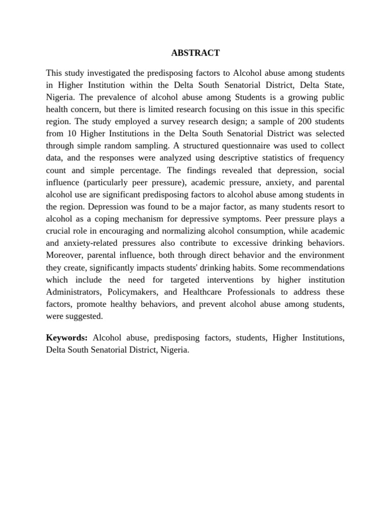 Alcohol References & Abstract Oct 5 | PDF | Alcoholism | Substance Abuse