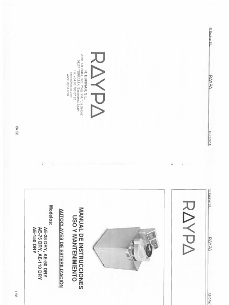 manual_instrucciones_autoclave | PDF