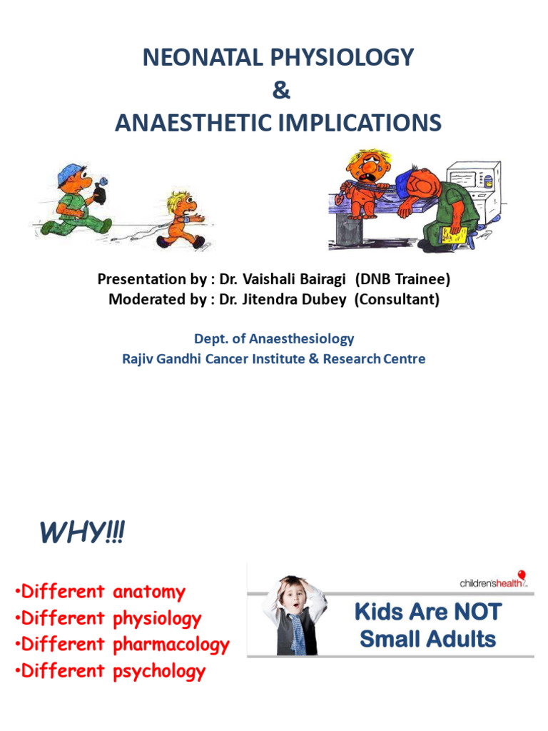 Neonatal Physiology and Anesthesia Insights | PDF | Anesthesia ...