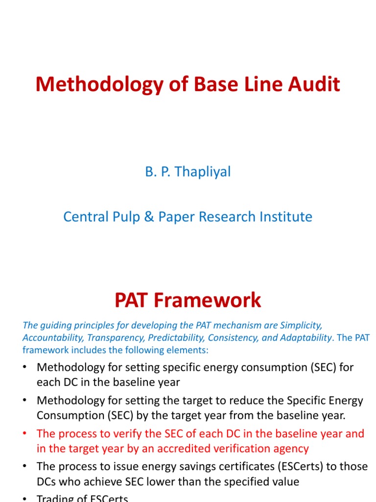 Methodology Baseline Audit | PDF | Audit | Fuels