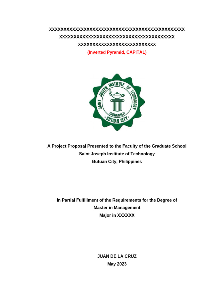 Project Proposal Format Guide | PDF