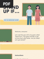 Stand Up If Ice Breaker | PDF