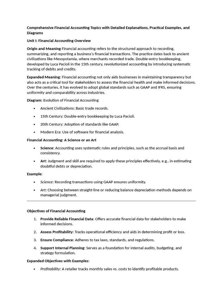 Essential Financial Accounting Concepts | PDF | Debits And Credits ...
