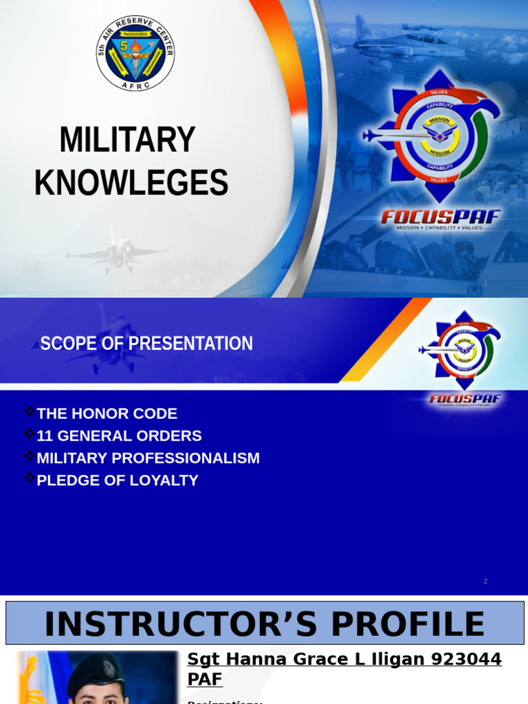 Military Honor Code and Professionalism | PDF