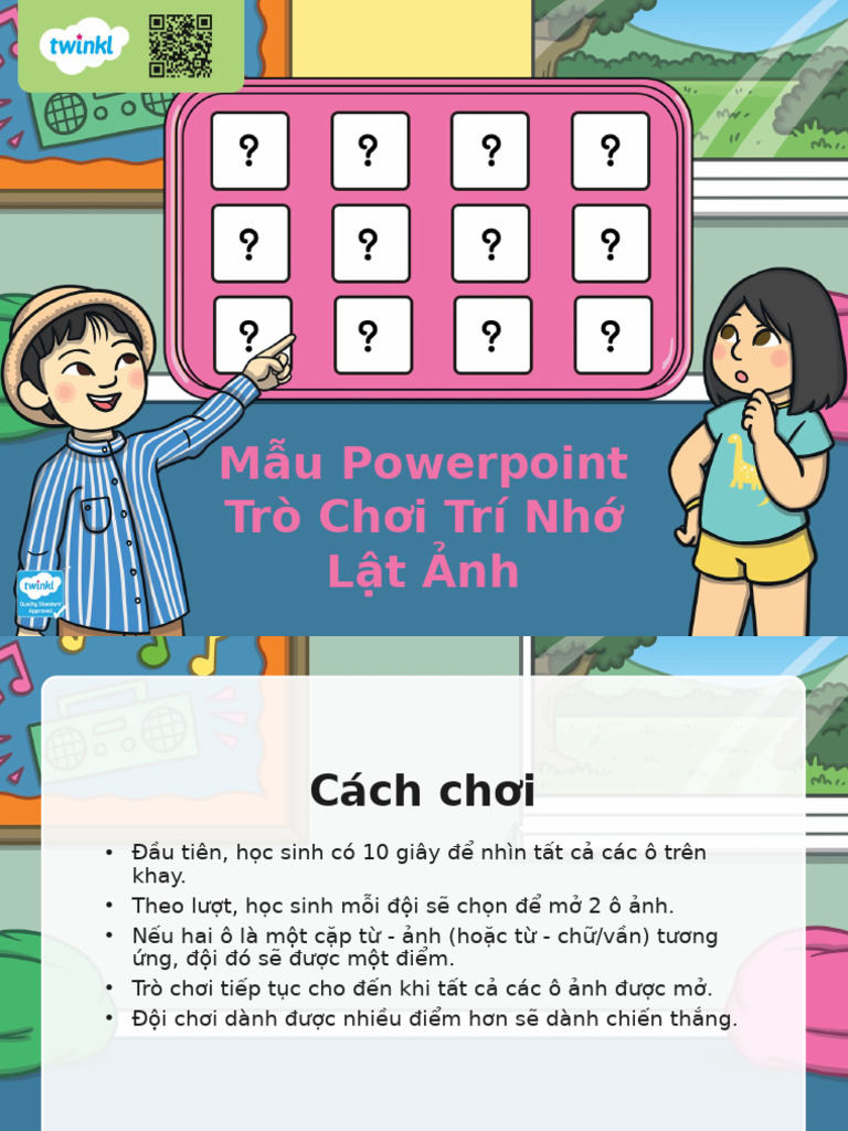 VT Es 1684550816 Mau Powerpoint Tro Choi Tri Nho Lat Anh Ver 2 | PDF