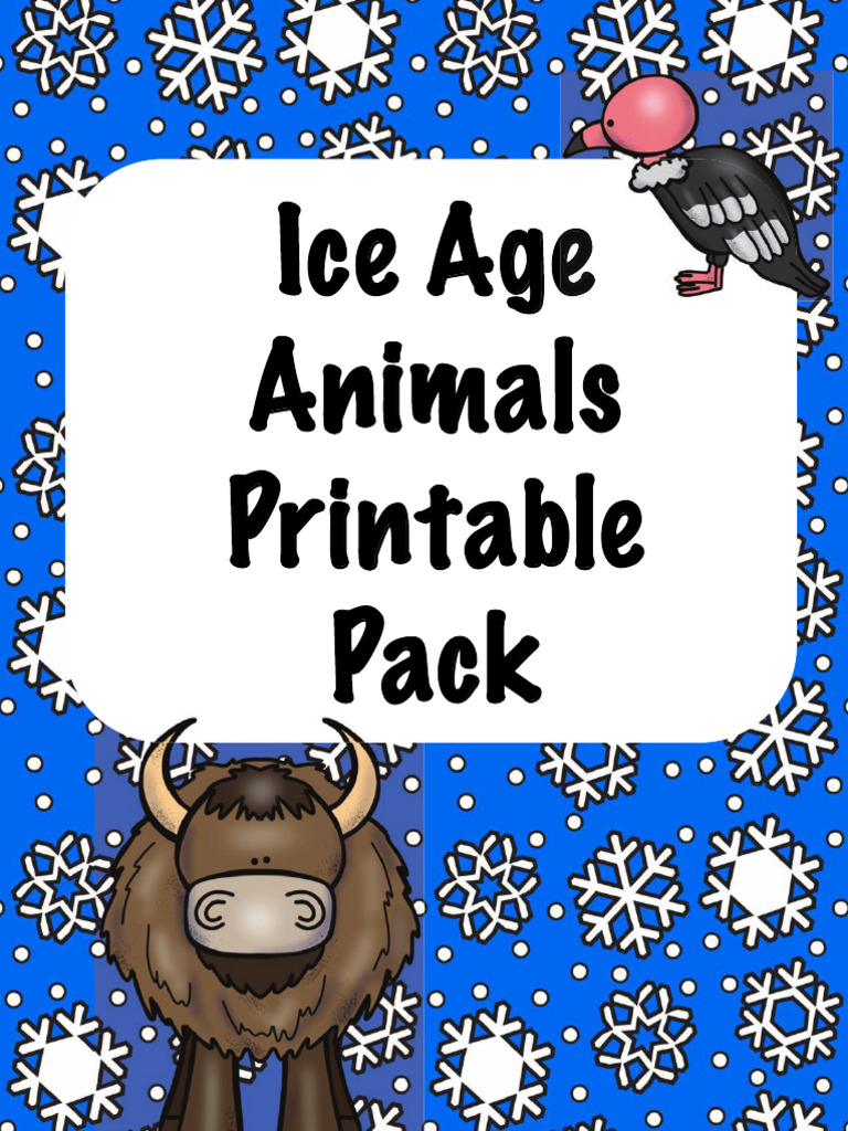 Ice Age Educational Activity Pack | PDF