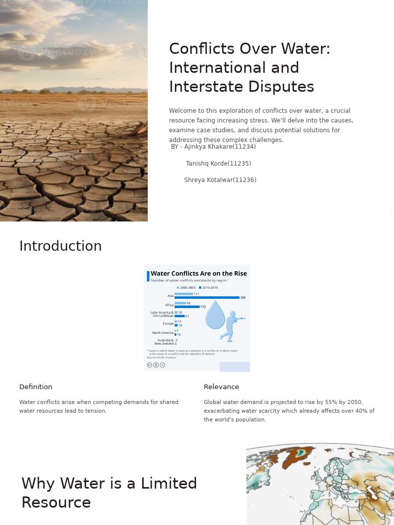 Interstate Water Conflicts in Africa 2050 | PDF | Water Scarcity ...