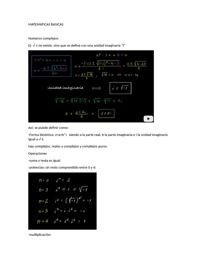 Matematicas Basicas | PDF