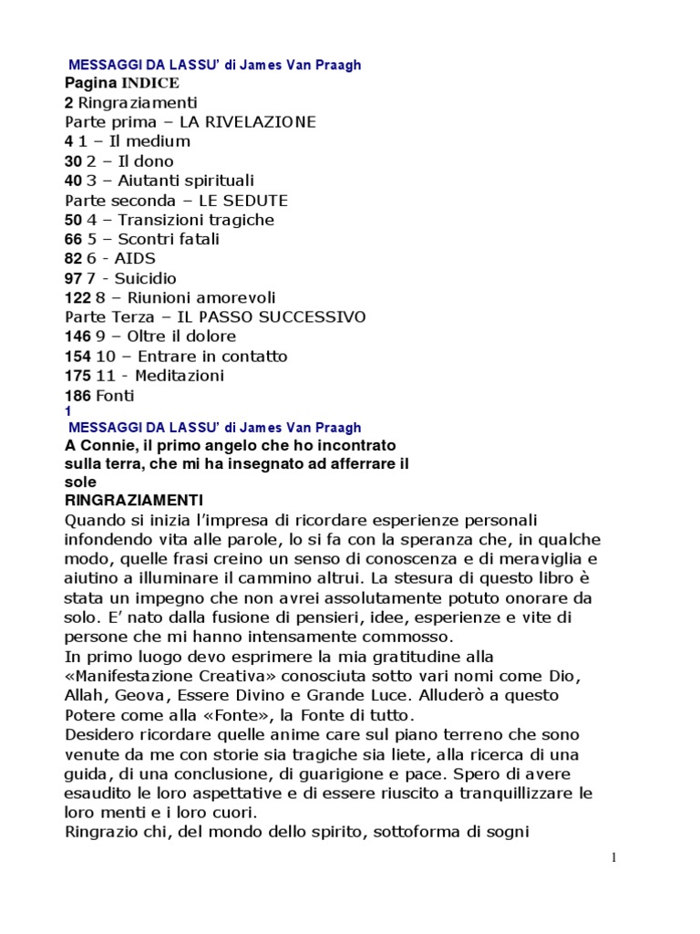 James Van Praagh - Messaggi Da Lassù | PDF