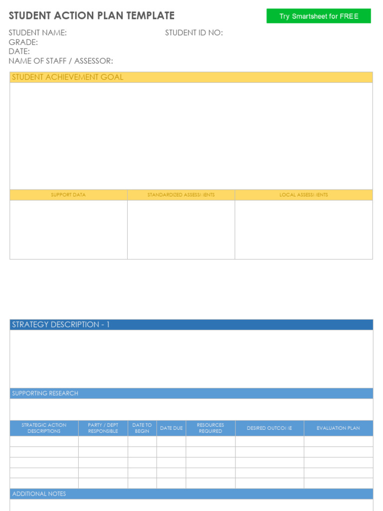 IC Student Action Plan 11671 PDF | PDF