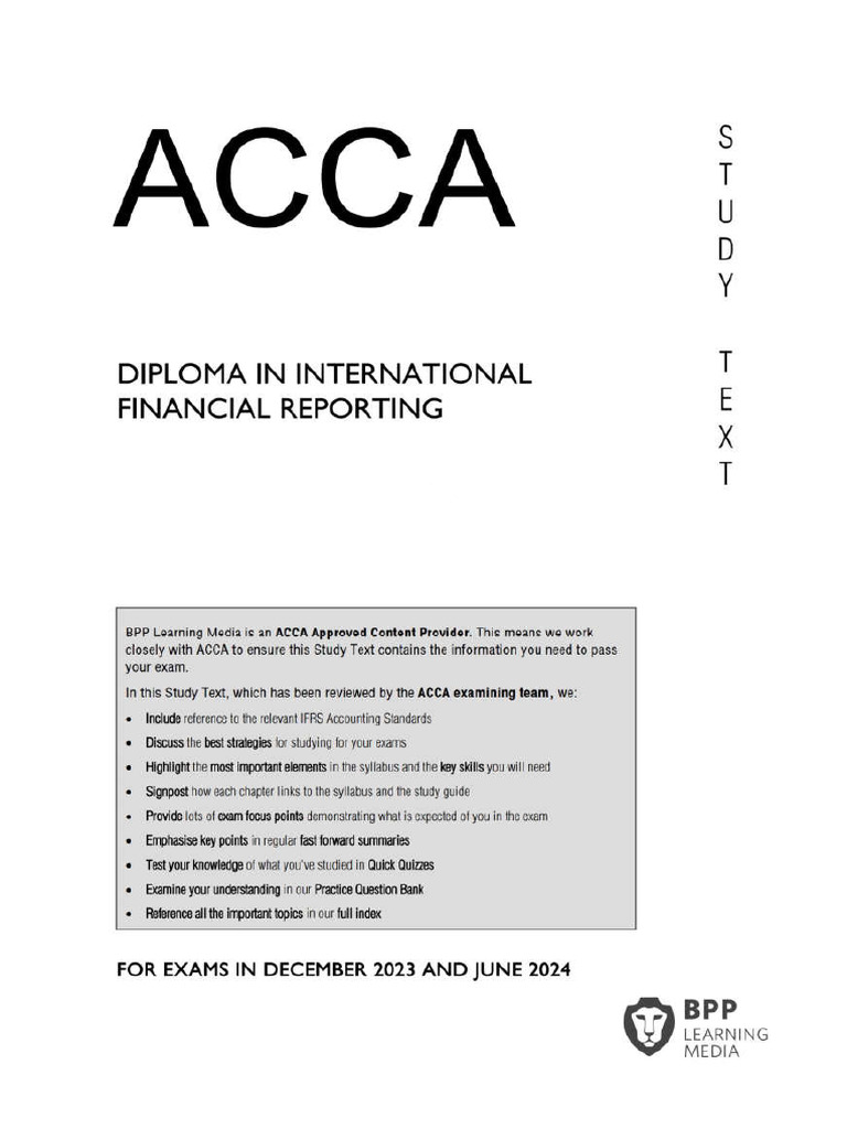 IFRS Diploma Study Text 2024 | PDF