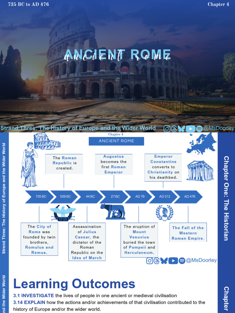 Ch. 4 - Ancient Rome PowerPoint | PDF | Ancient Rome
