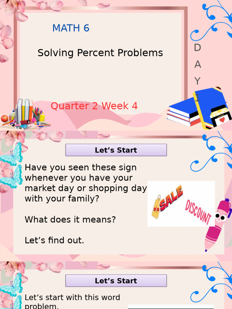 Solving Percent Problems | PDF | Prices | Percentage