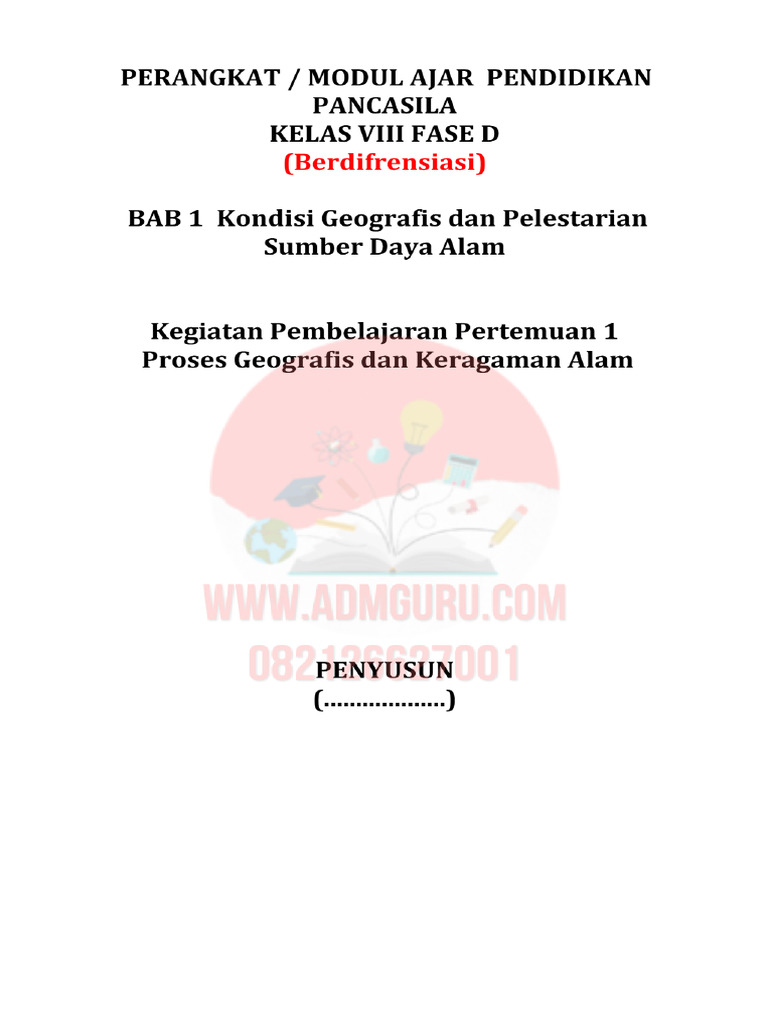 Modul Ajar IPS Kelas 8 Deep Learning - Adm Guru | PDF