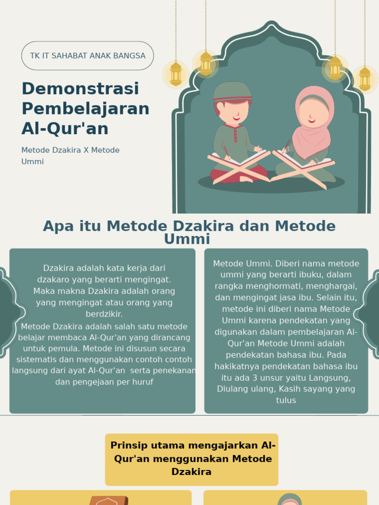 Metode Ummi Dan Metode Dzakira | PDF