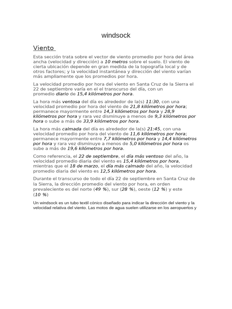 Windsock | PDF | Herida | Movimiento (física)