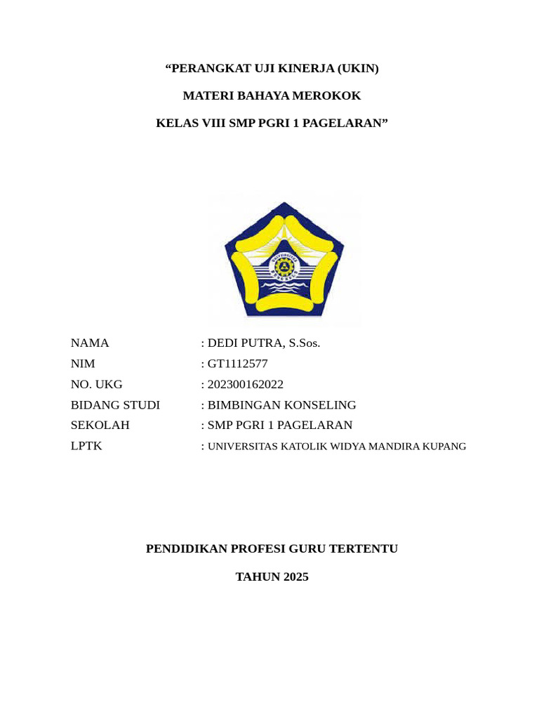 Perangkat Uji Kinerja Dedi | PDF