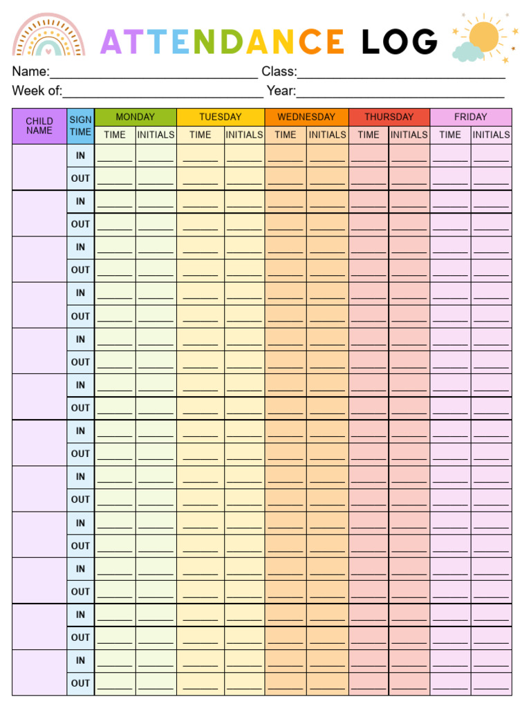 Name: - Class: - Week Of: - Year | PDF
