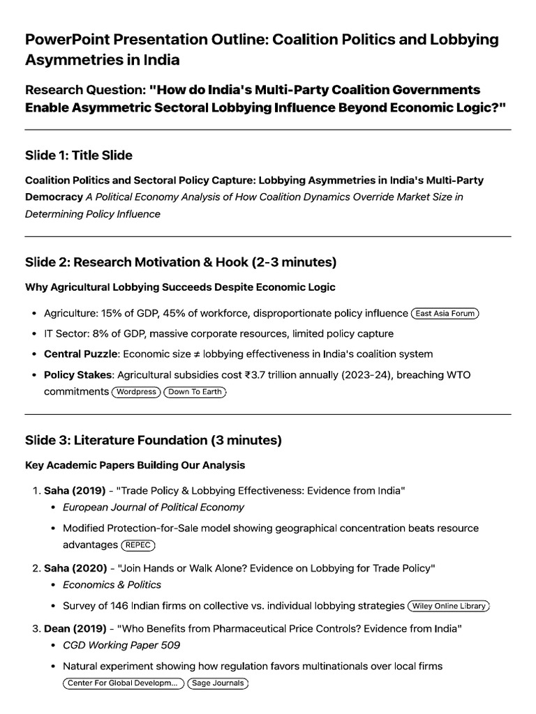 Lobbying Model | PDF