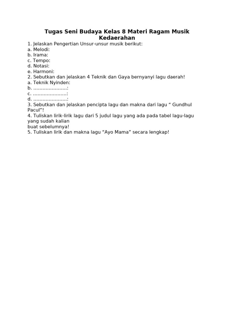 Teknik Nyinden dalam Musik Daerah | PDF