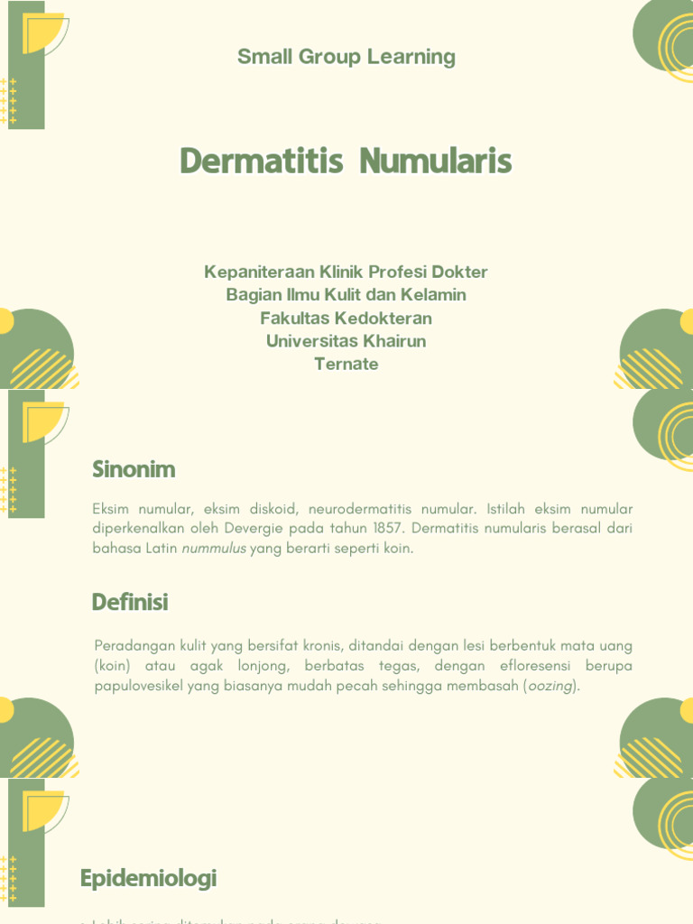 Panduan Dermatitis Numularis | PDF