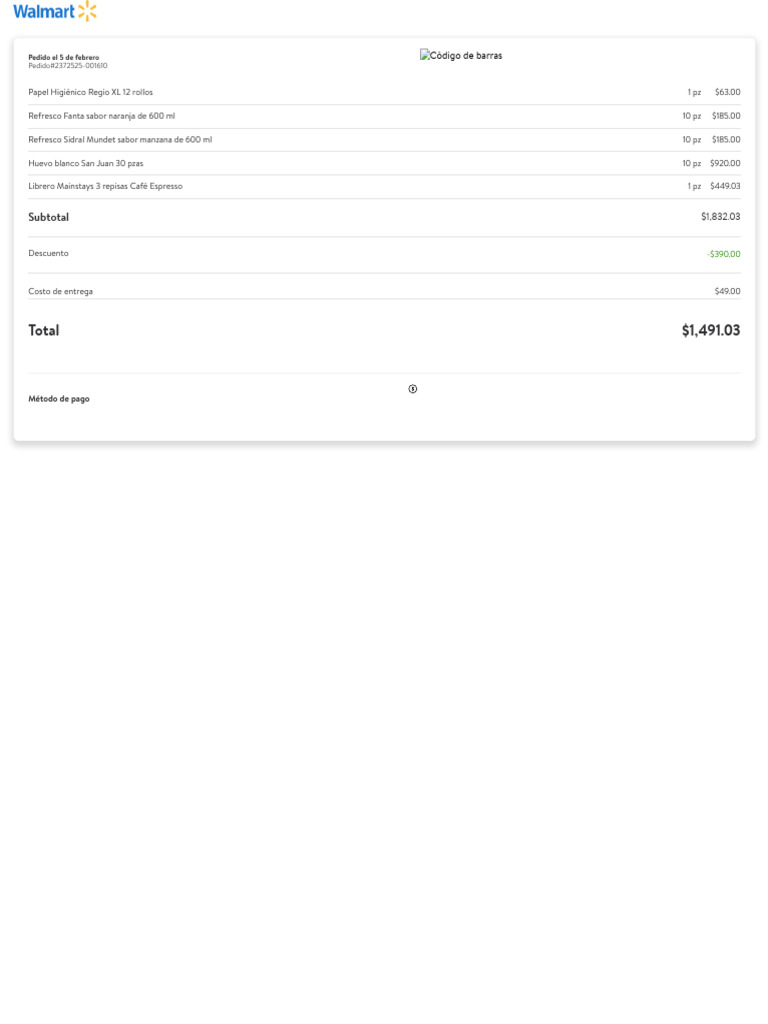 Detalles Del Pedido | PDF