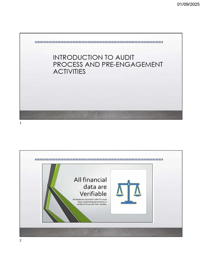 Audit Process and Pre-Engagement Steps | PDF | Audit | Risk